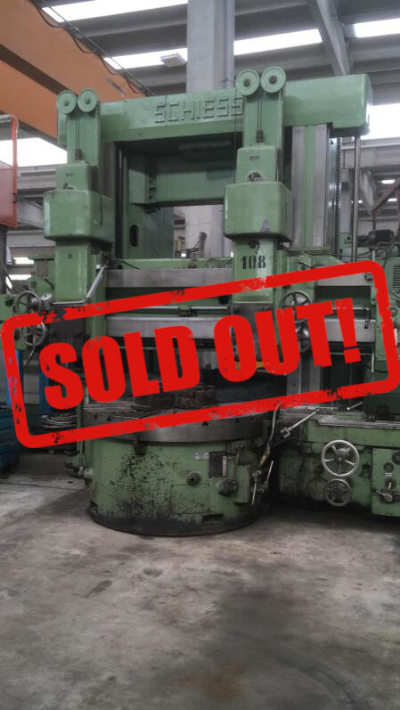 USED SCHIESS VERTICAL TURNING LATHE – Bhavani Machine Tools – used cnc ...